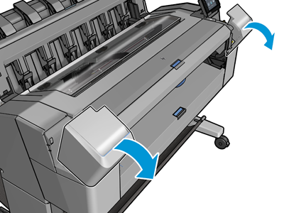 Handling ink cartridges and printhead - HP DesignJet T1600 Printers ...