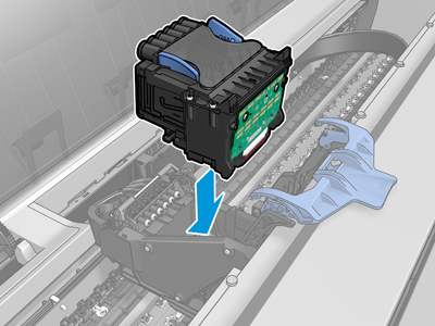 Handling ink cartridges and printhead - HP DesignJet T1600 Printers ...