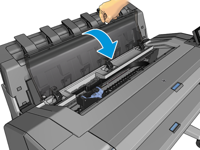 Handling ink cartridges and printhead - HP DesignJet T1600 Printers ...